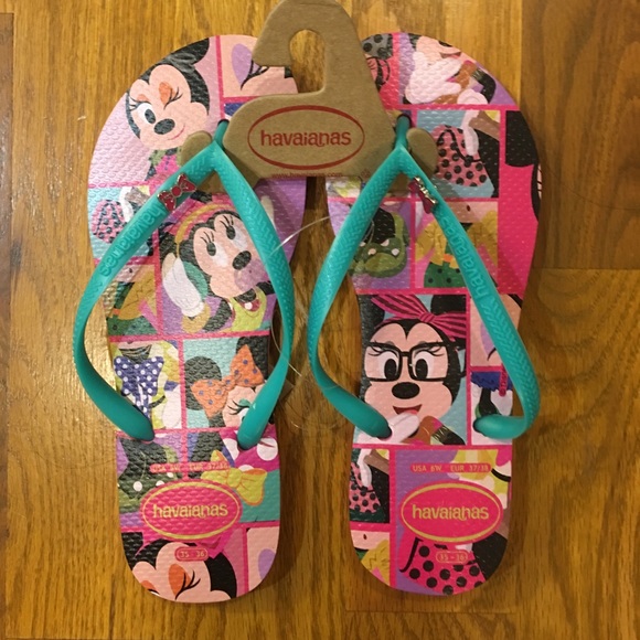 Havaianas | Shoes | New Havaianas Womens Disney Flip Flops Size 6 ...